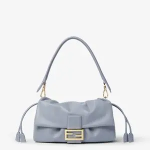 Fendi Baguette® Soft Medium Airforce Blue Nappa Leather Bag